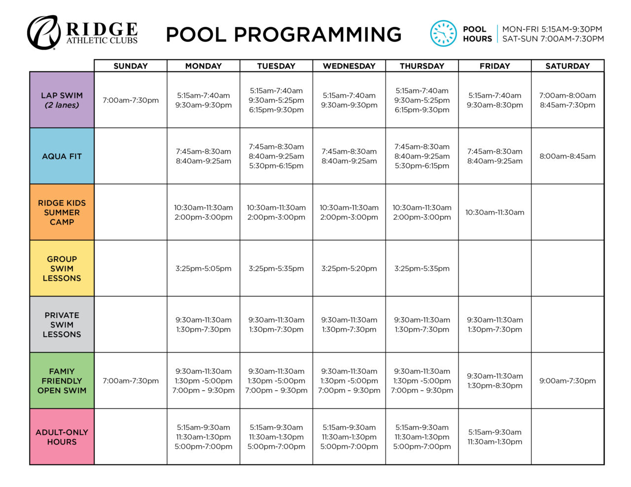 Ridge Aquatics - Ridge Athletic Clubs